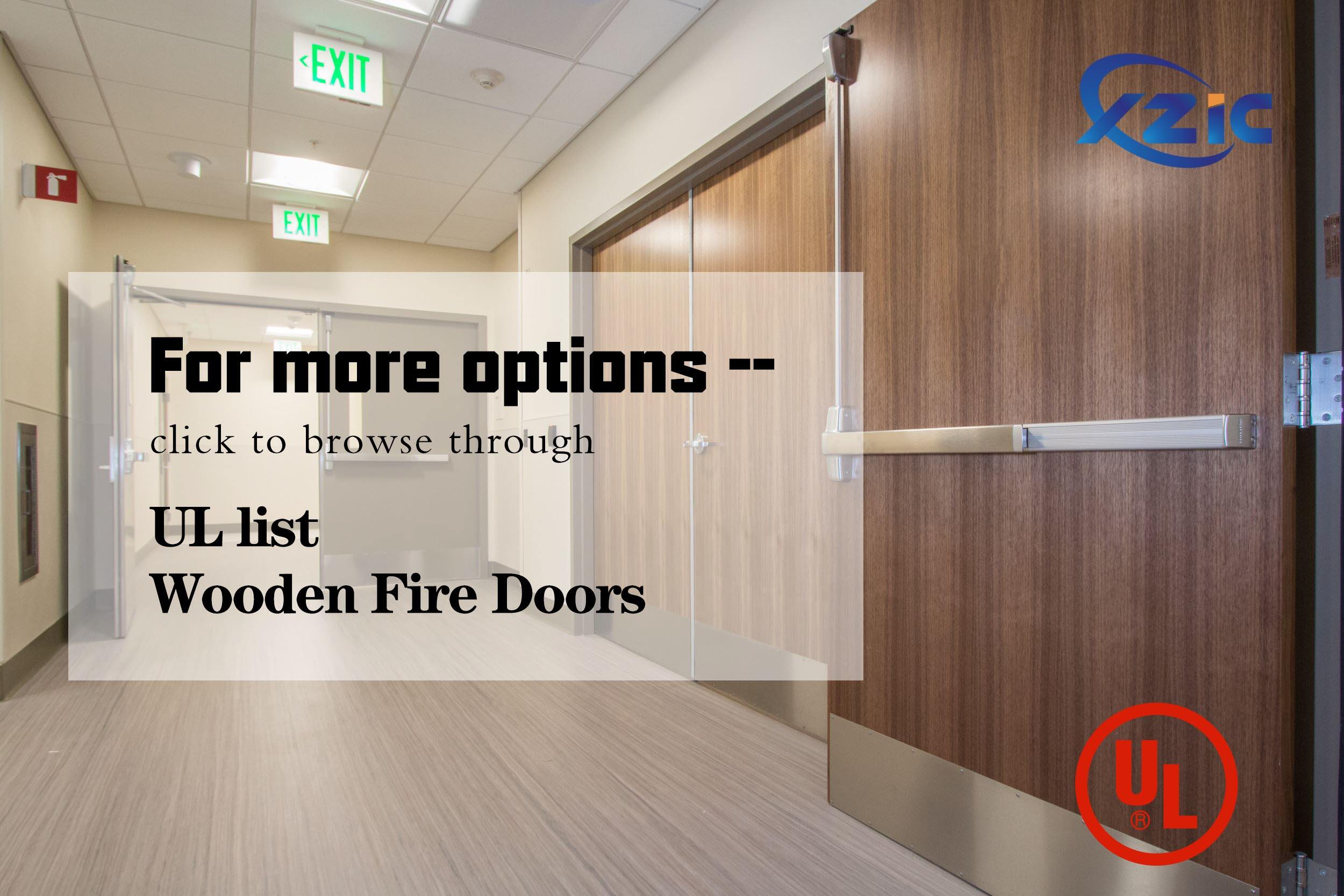 UL listed Steel fire proof commercial door emergency exit door with 3 ...