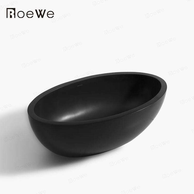 High quality Freestanding bathtub of solid stone composite bathtub ...