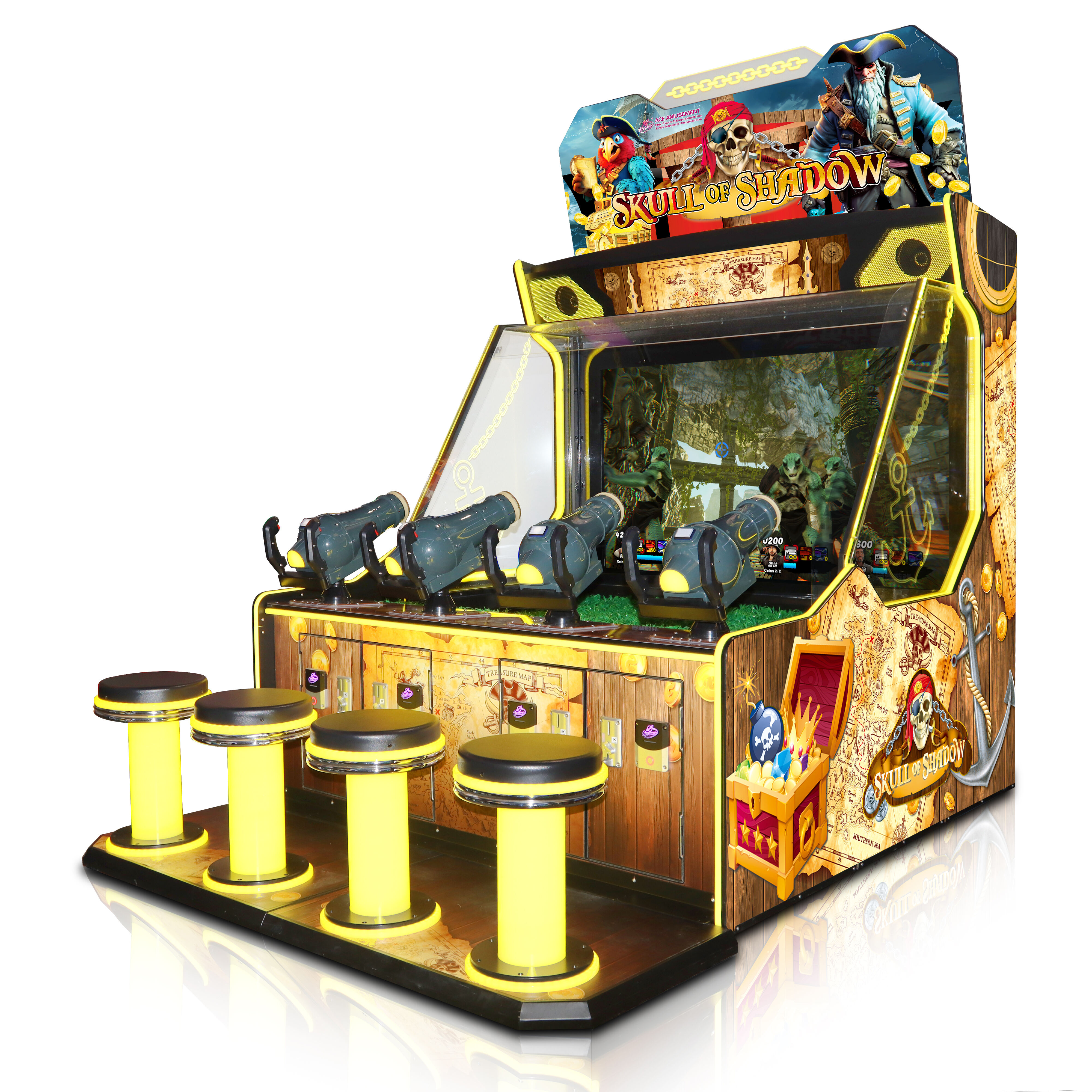 Skull of Shadow 4PL Water Shooting Game | New & Hot Game Machines | ACE ...