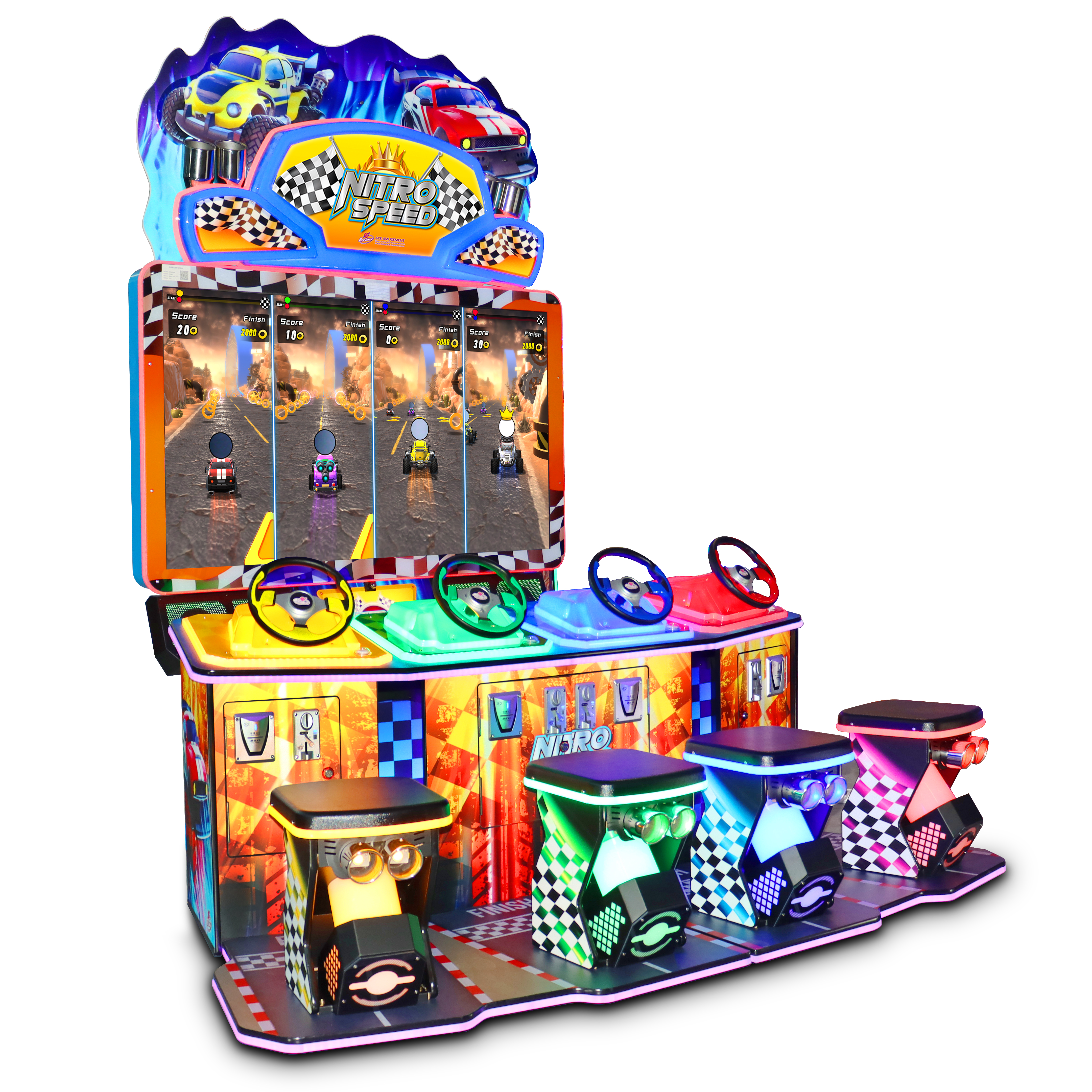 Nitro Speed (4PL) | Drive Racing Game Machines | ACE Amusement