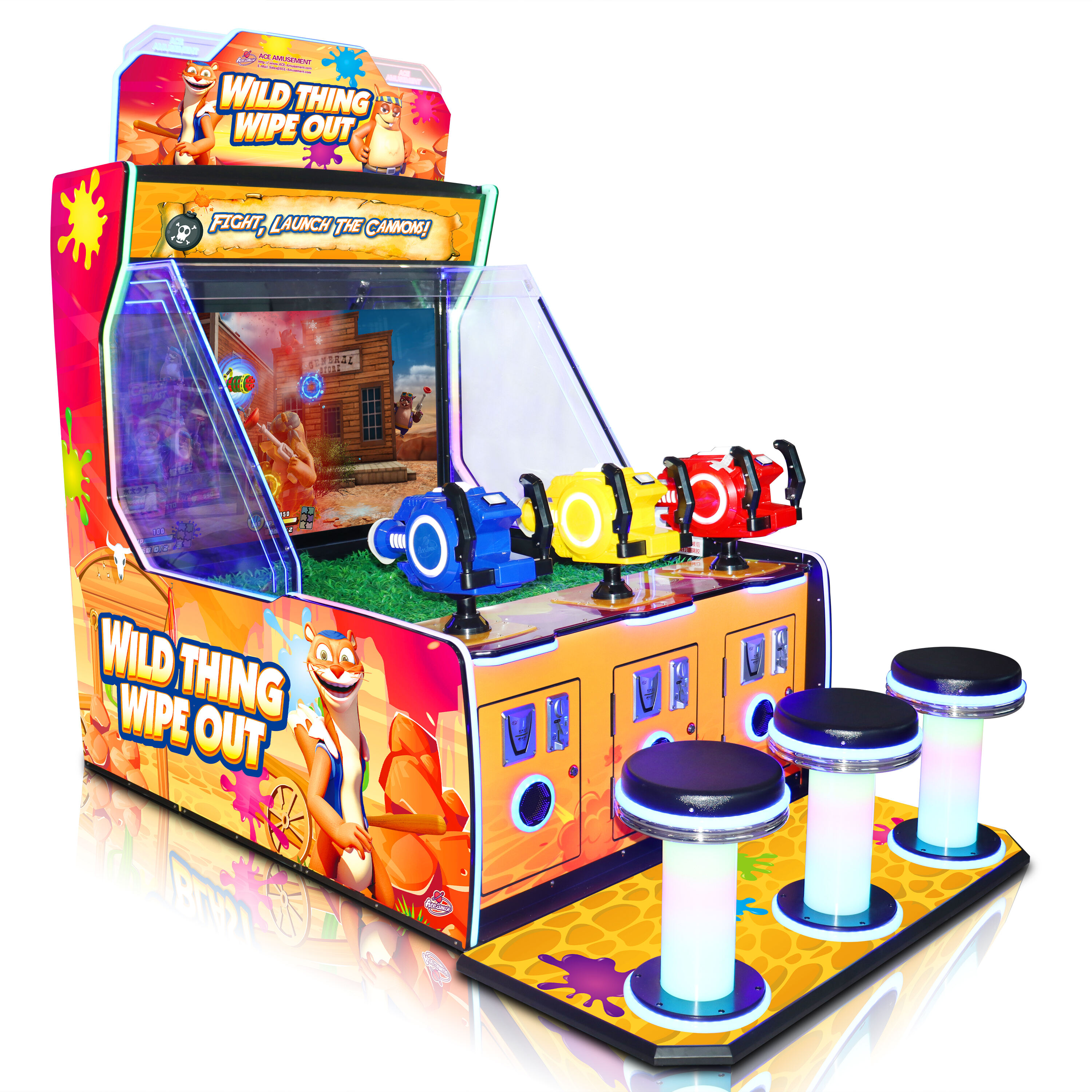 Wild-Thing Wipe-Out (3PL Water Shooting Game） | Shooting Game Machines ...