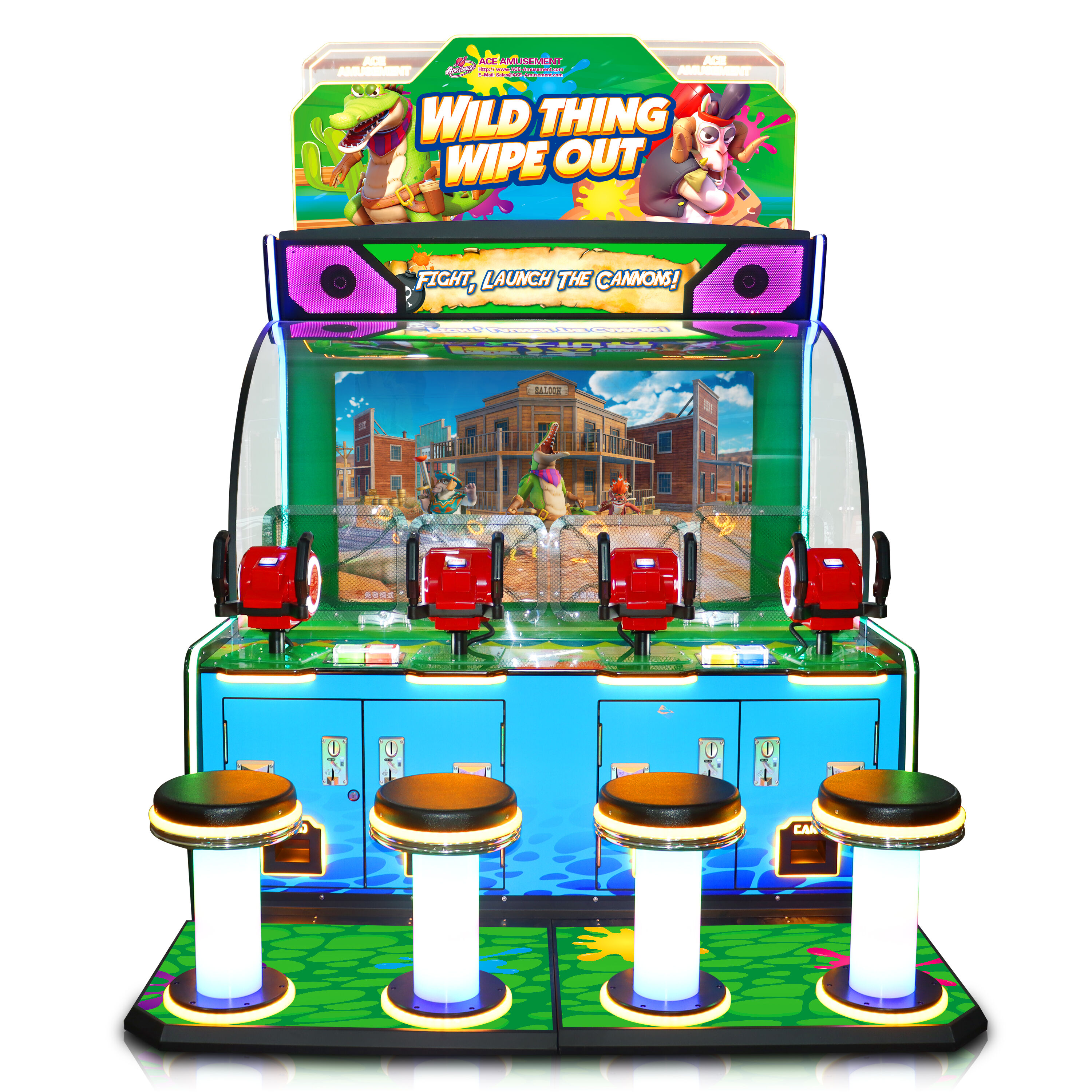 Wild-Thing Wipe-Out (4 Players Ball shooting Game) | Shooting Game ...