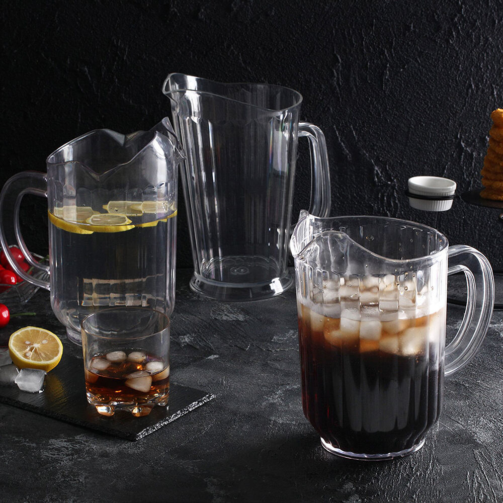 Clear Plastic Beer Pitcher, Polycarbonate, | Beverage Pitchers ...