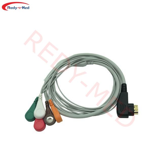 Compatible With DMS 300-3A Holter Recorder Holter Cable,3 Lead/5 Lead/7 ...