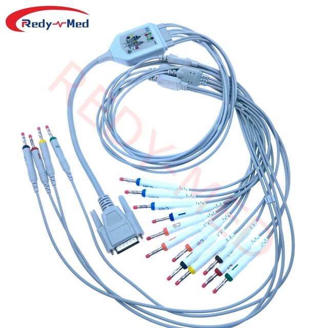 Zoncare IMAC 1800 16/18 Lead EKG Cable Banana4.0