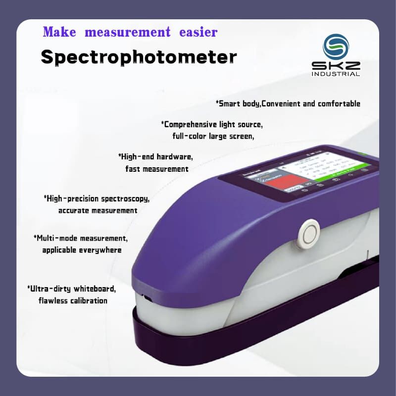 Lab Equipment Portable Spectrophotometer With Large Size Full Color LCD ...