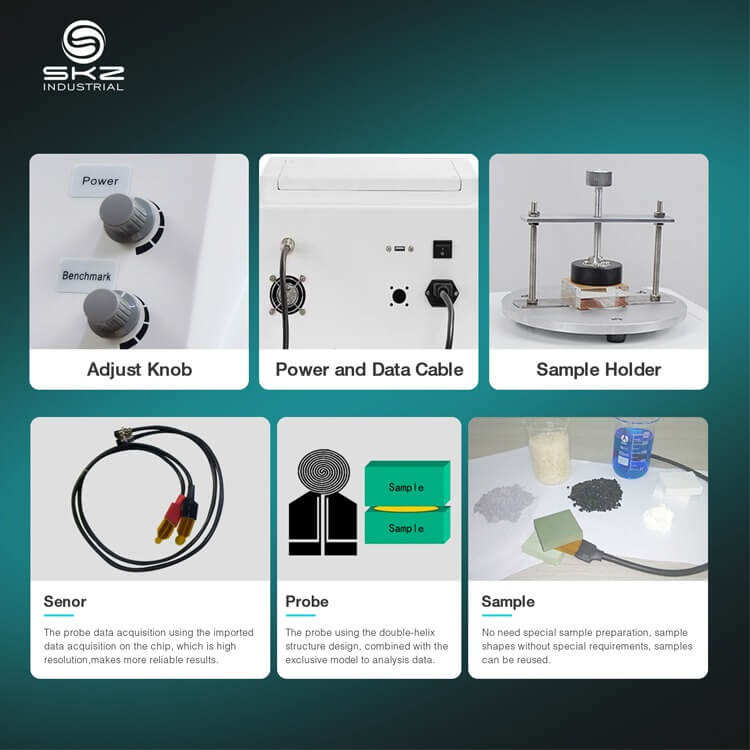 Тестер теплопровідності методом транзитного плоского джерела тепла｜SKZ