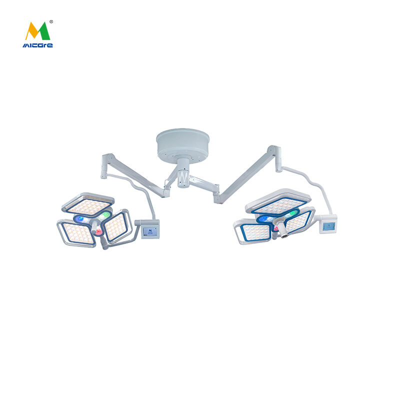 MICARE MAX LED E500/500 Double Dome Ceiling Mounted LED Operation theatre light operating lamp ...