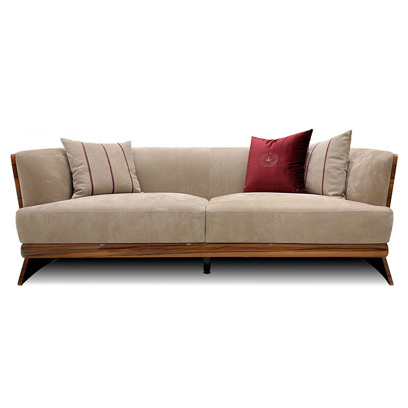 EKAR FURNITURE Split-Back Curved Panel Sofa - Unique Comfort and Style