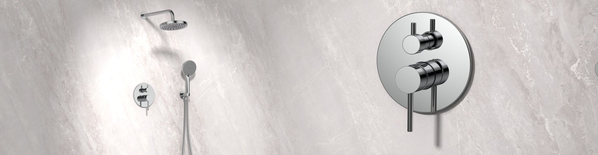 Premium 2-Way Concealed Shower Mixer | CAE Sanitary Fittings