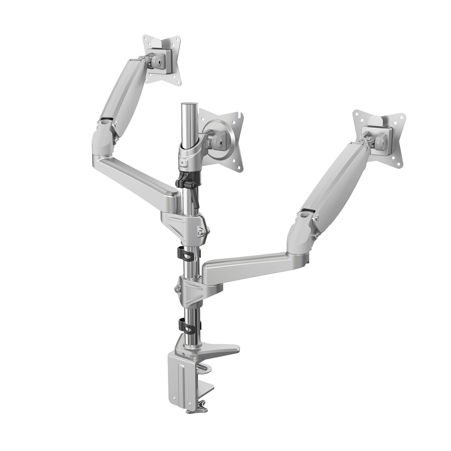 Portable Triple Monitor Desk Mount with Mechanical Spring Arms – V ...