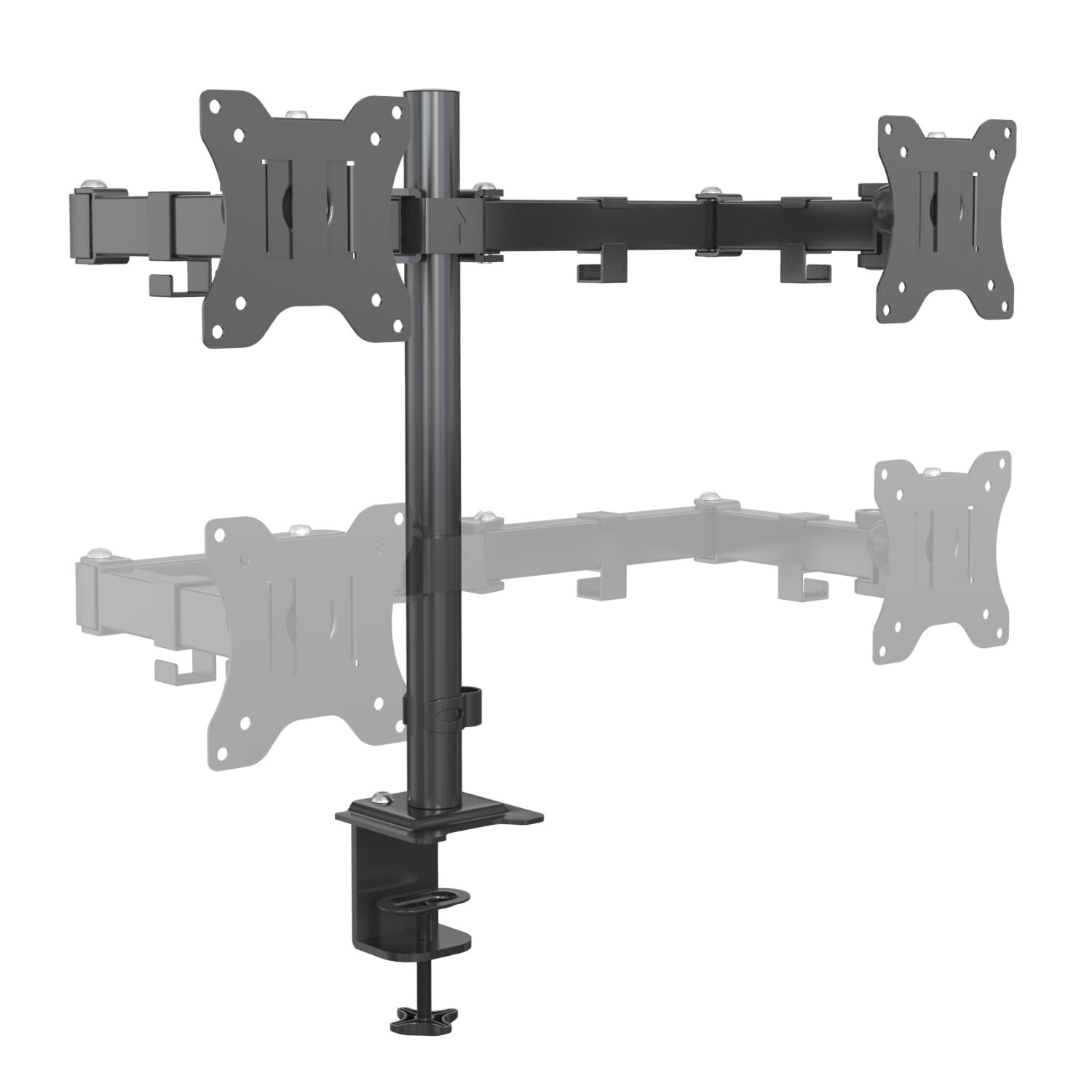 Dual Monitor Adjustable Stand for Two Monitors with External Cable ...