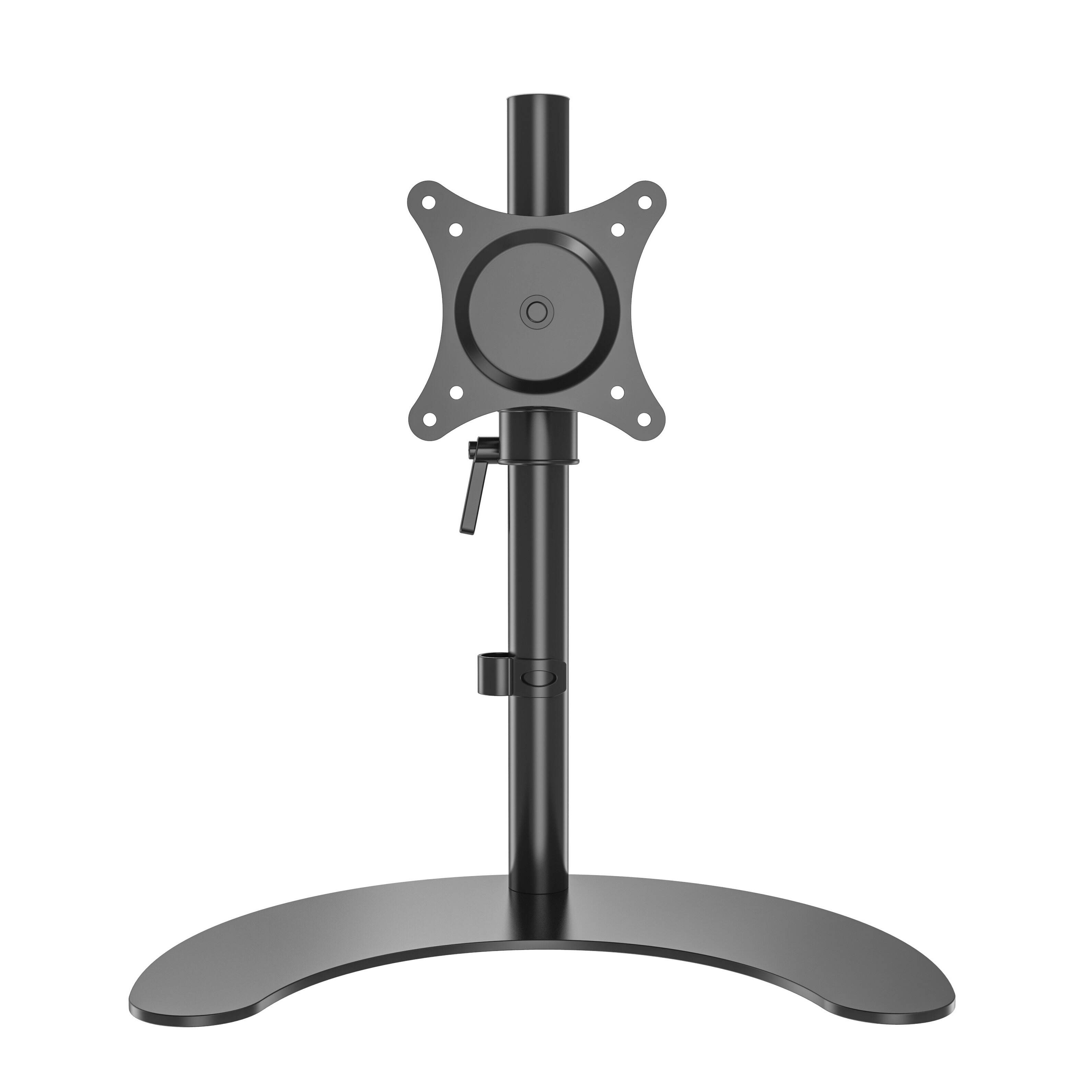 Aluminum Freestanding Single Monitor Stand with Crescent Base ...