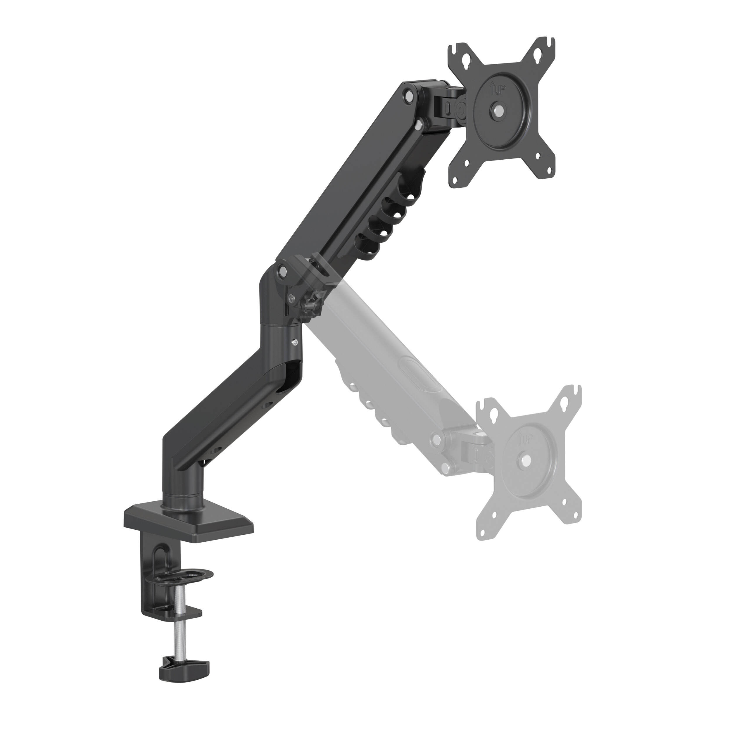 Aluminum Gas Spring Monitor Arm with Two Mounting Options V-MOUNTS VM ...
