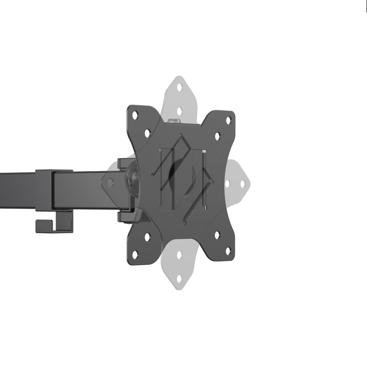 Dual Monitor Adjustable Stand for Two Monitors with External Cable ...