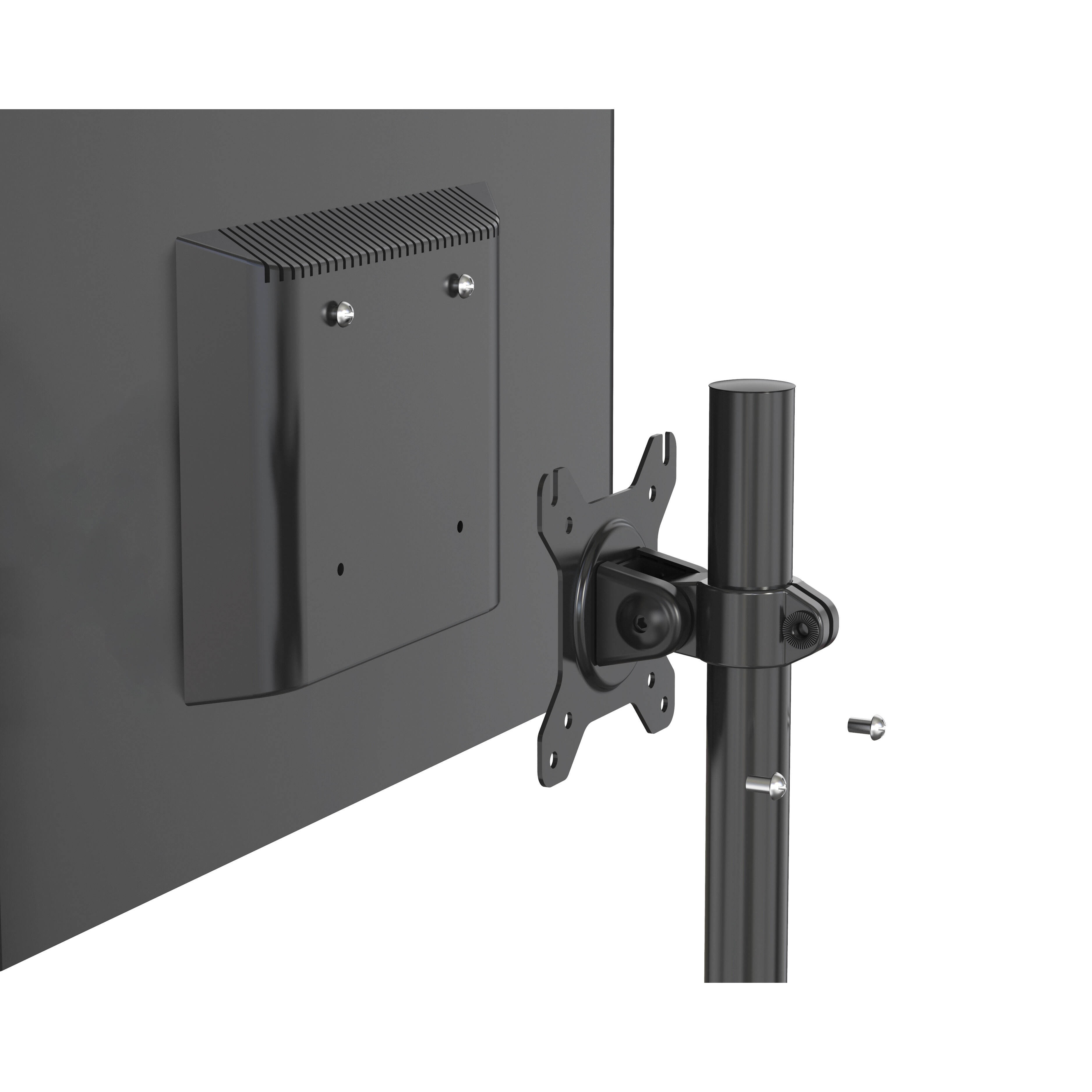 Ergonomic Height Adjustable Triple Monitor Mount for Corner Desk V ...