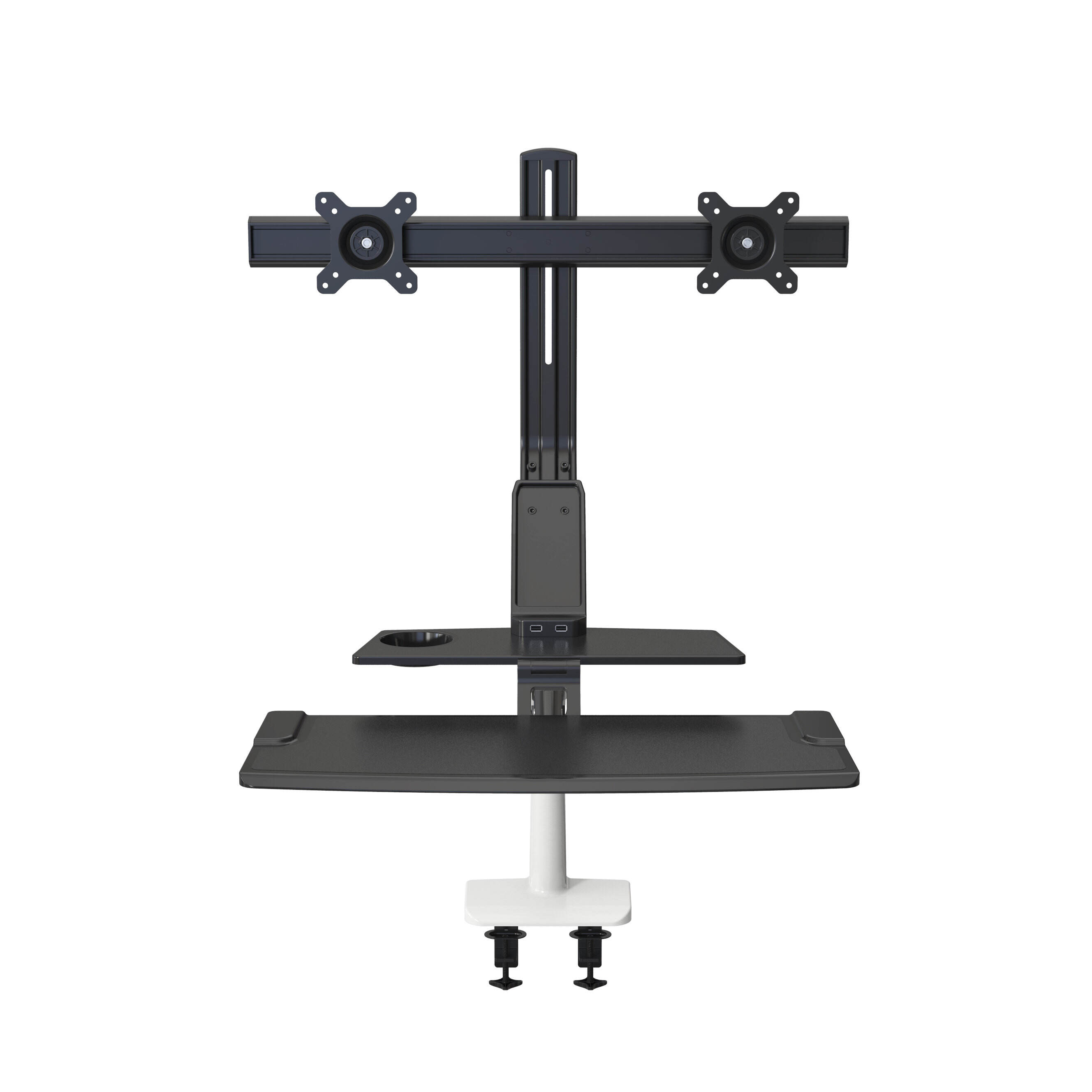 Adjustable Monitor Arm with Keyboard Tray for Home Office - V-MOUNTS VM ...