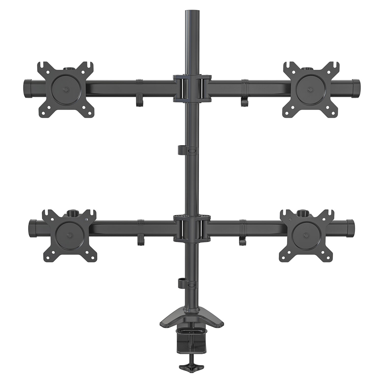 Ergonomic 4-Screen Adjustable Monitor Desk Mount with Horizontal Angle ...
