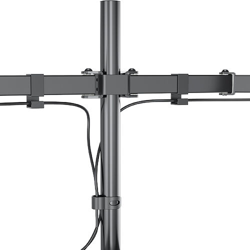 Fully Adjustable Dual Monitor Arm Stand with 360° Panel Rotation ...