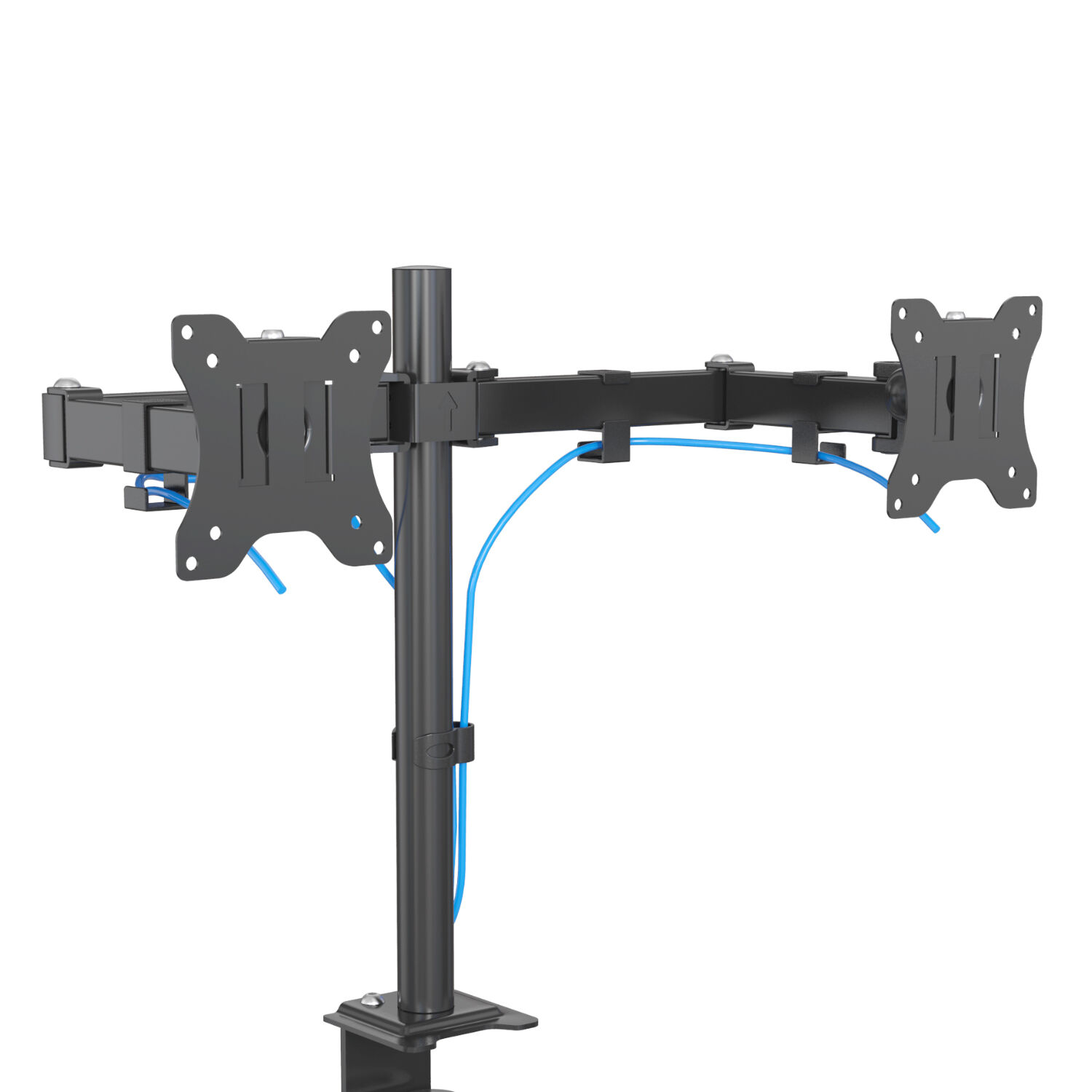 Dual Monitor Adjustable Stand for Two Monitors with External Cable ...
