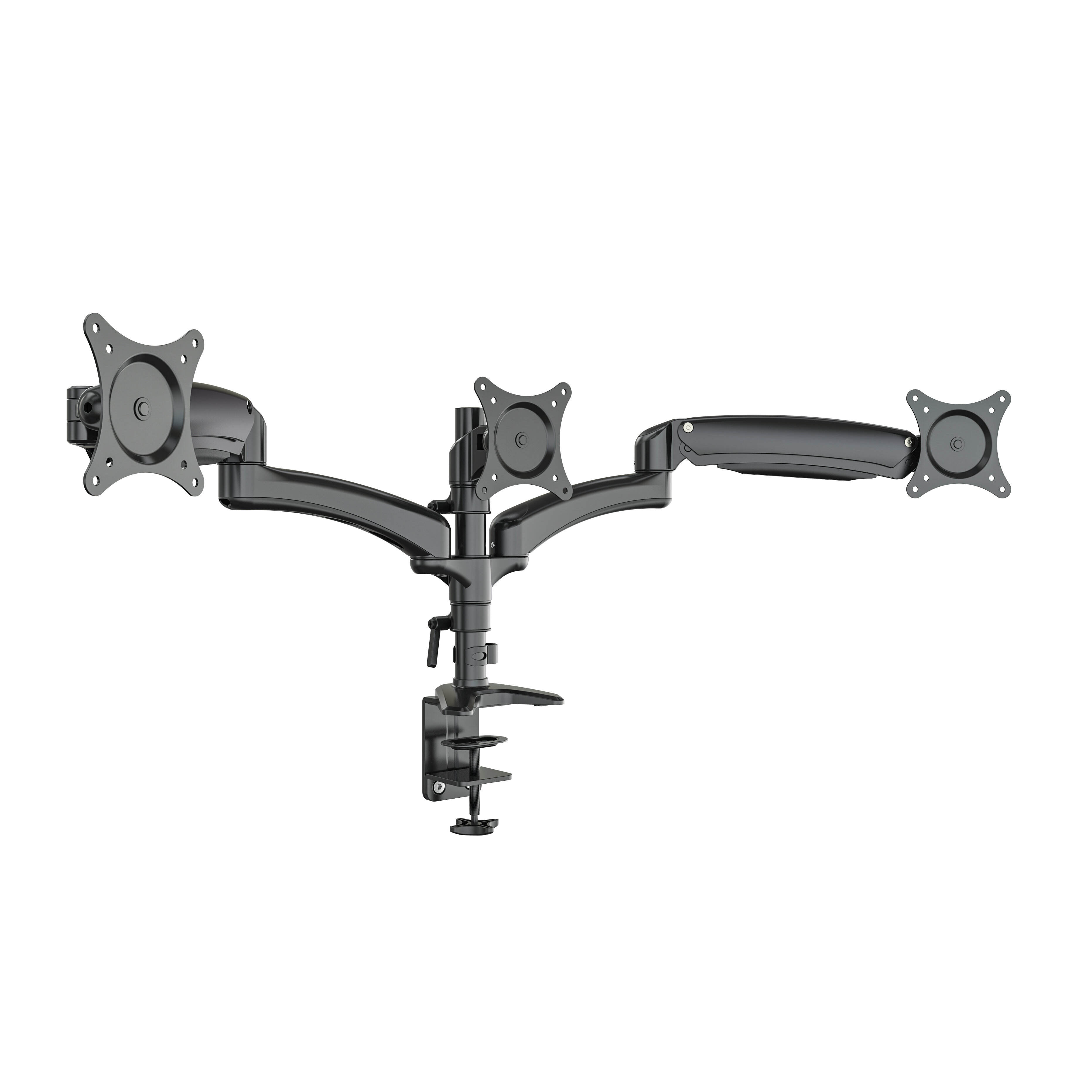 Height Adjustable Triple Monitor Arm with Mechanical Spring – V-MOUNTS ...