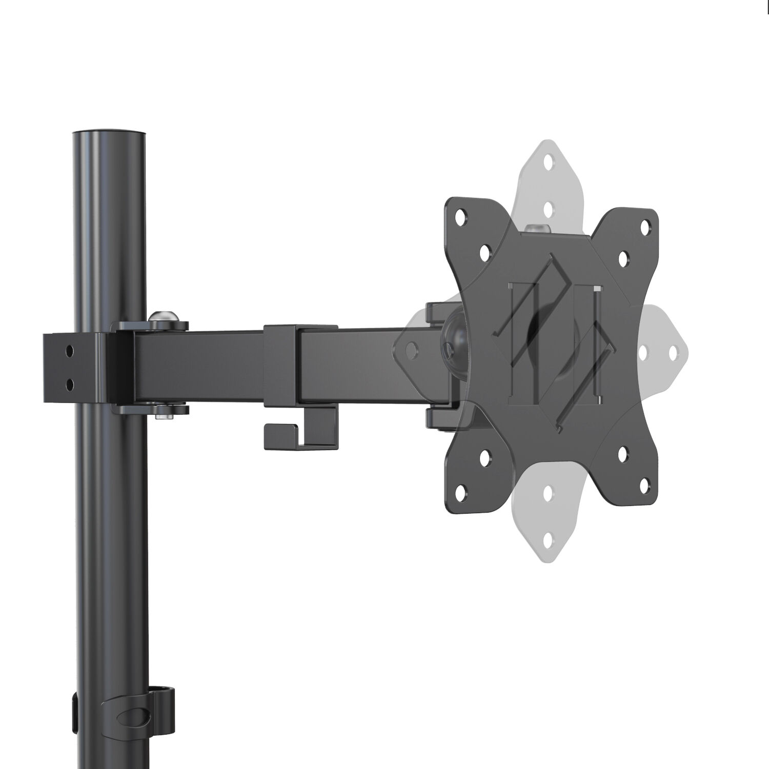 Flexible Height-Adjustable Monitor Desktop Pillar Stand V-MOUNTS VM-D51 ...