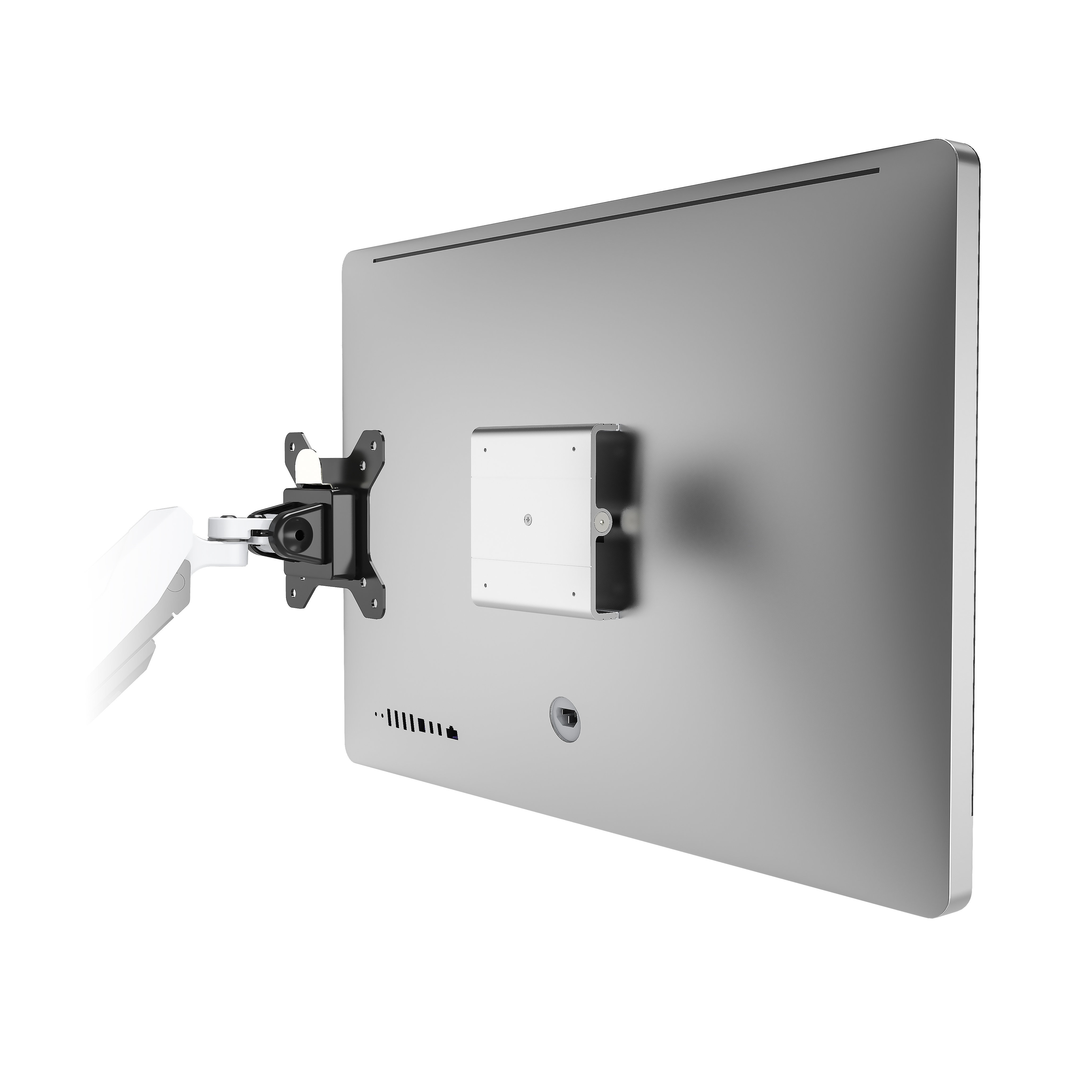 No-Drill Monitor Arm Expansion Bracket, Aluminum VESA Adapter – V ...