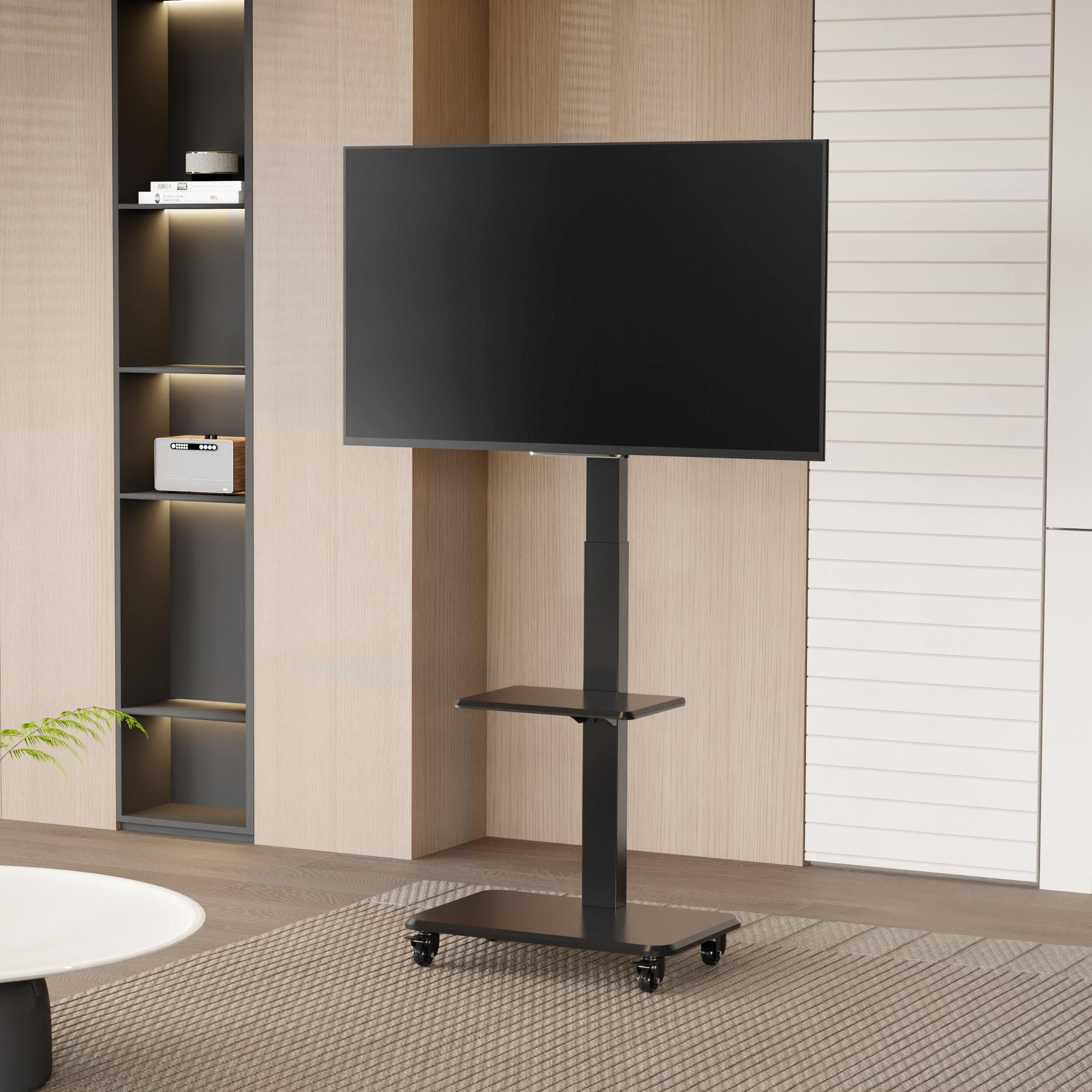 Manual Adjustable TV Stand with Tilt & Swivel for 37-75" Screens, VESA ...