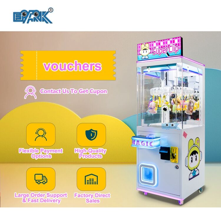 Colorful Lighting Toy Claw Doll Claw Clip Machine Clip Doll Machine