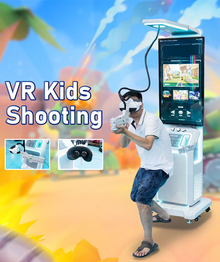 Theme Park Virtual Reality Game VR Gun Simulator Shooting Game Machine ...