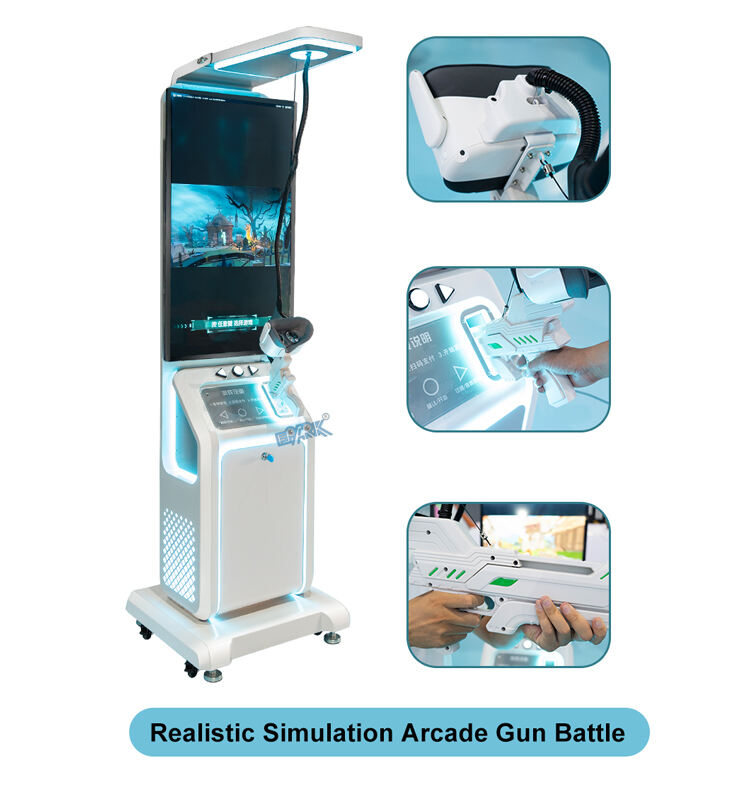 Theme Park Virtual Reality Game VR Gun Simulator Shooting Game Machine ...