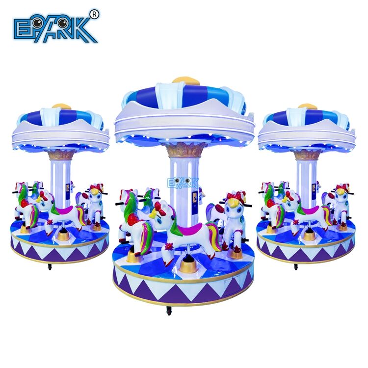 6 Seats Carousel Fairground Attractions Theme Park Ride Kids Mini ...