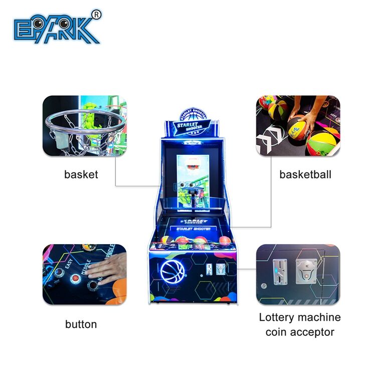 Customized Coin Operated Kids Basketball Machine Arcade Basketball Game ...