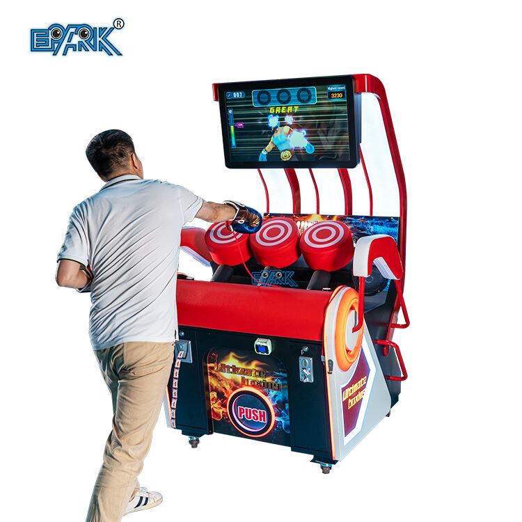 Coin Operated Game Street Amusement Park Electronic Hammer Boxing Machine