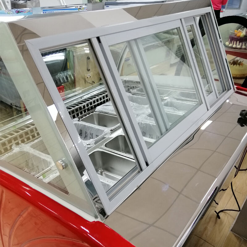 Frost-Free Commercial Gelato & Ice Cream Display Showcase