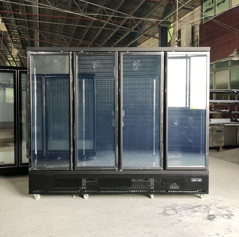 4-Door Beverage Display Refrigerator Cabinet for Supermarkets