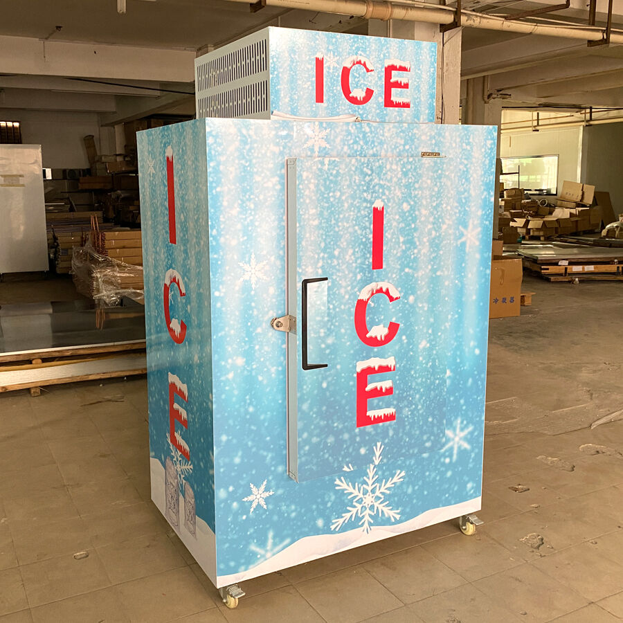 Outdoor -18℃ 125 Bags Packed Ice Storage Freezer Box