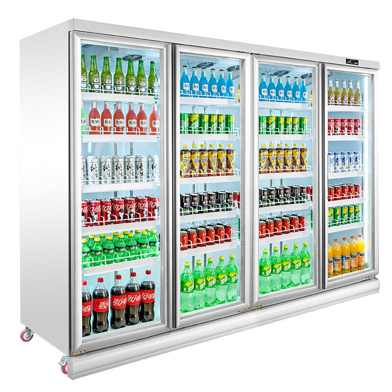Remote Display Refrigerator: 4 - 10 Glass Doors, External Condensing Unit