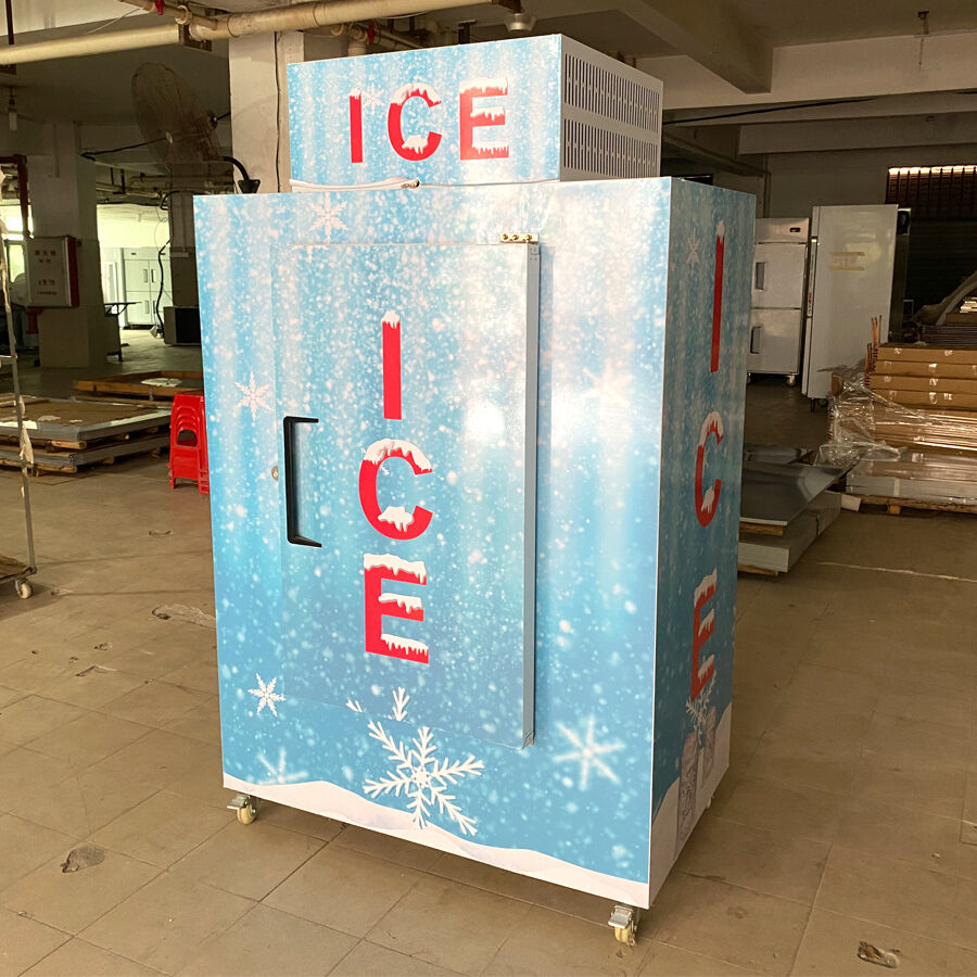 Outdoor -18℃ 125 Bags Packed Ice Storage Freezer Box