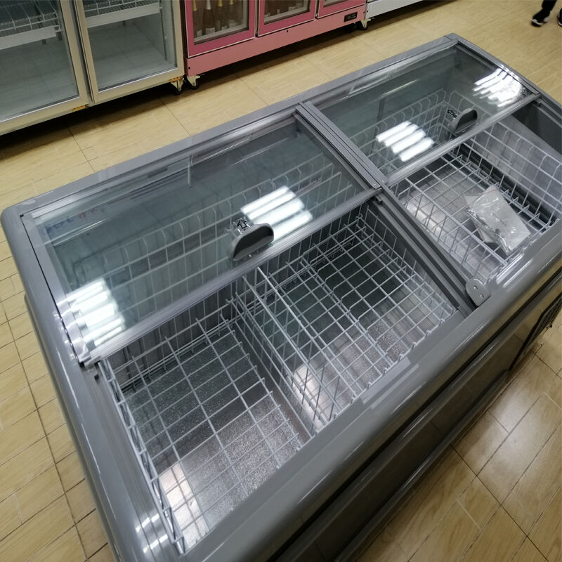Top Opening Chest Freezer Display: LOW-E Glass Doors & Lid