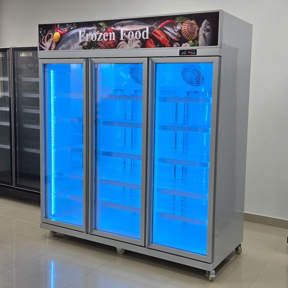 15-Shelf Fan-Cooled Commercial Drink Chiller with LED Lighting