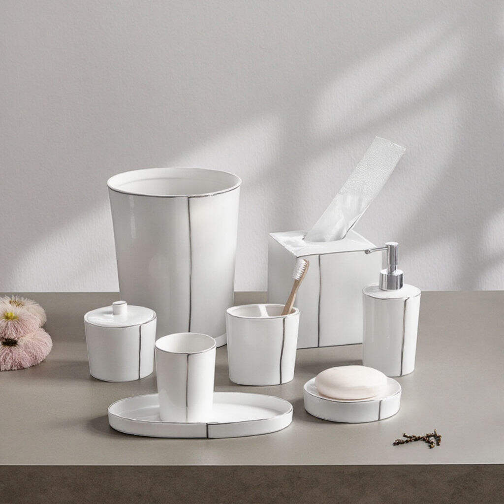 Modern Bath Organization Bathroom Storage Porcelain Bathroom Accessories White Ceramic Bathroom ...