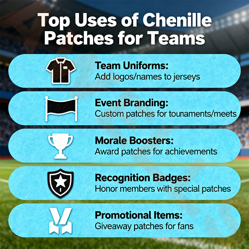 Top 7 Uses of Chenille Patches for Teams