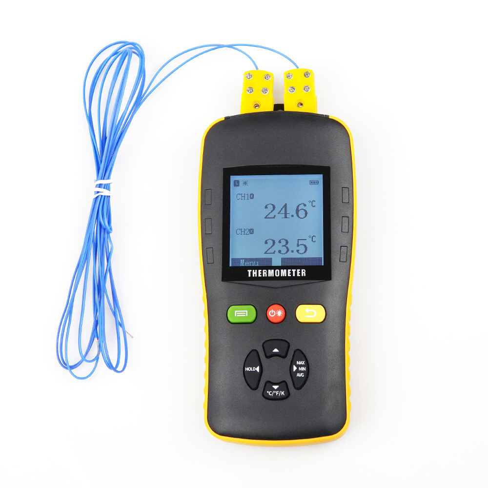 Tzone - Jumper Thermometer with K-Type Thermocouple Probe | Temperature ...