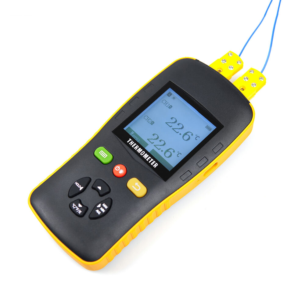 Tzone - Jumper Thermometer with K-Type Thermocouple Probe | Temperature ...