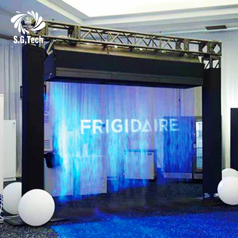 Water Crown Custom Modern Style Digital Water Curtain Rain Curtain With ...