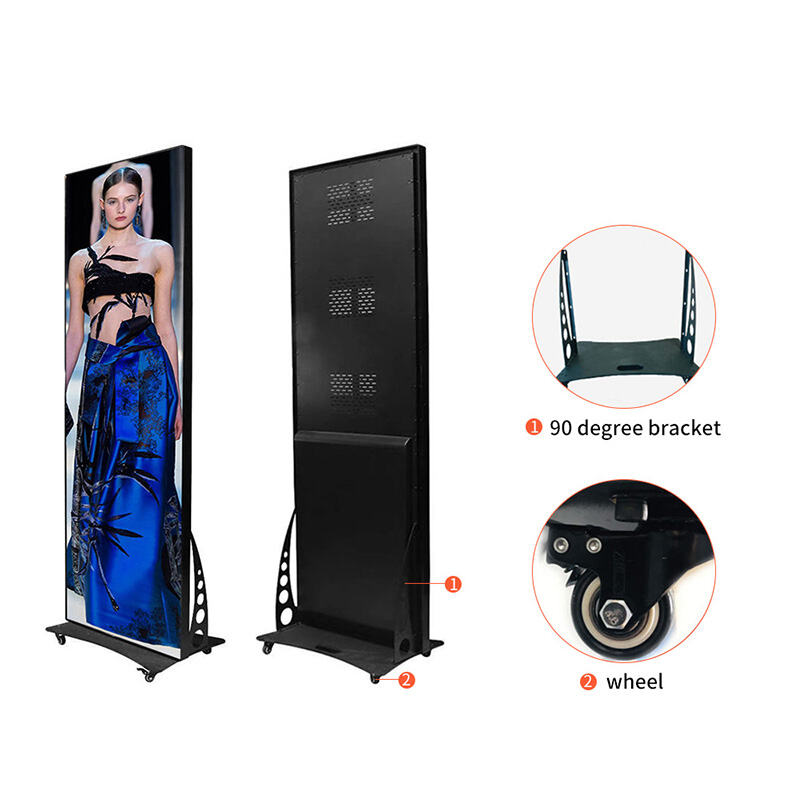 Floorstanding LED Poster Display Video Wall - Prominent Visual Asset