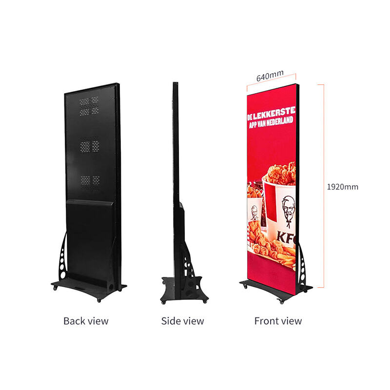 Floorstanding LED Poster Display Video Wall - Prominent Visual Asset
