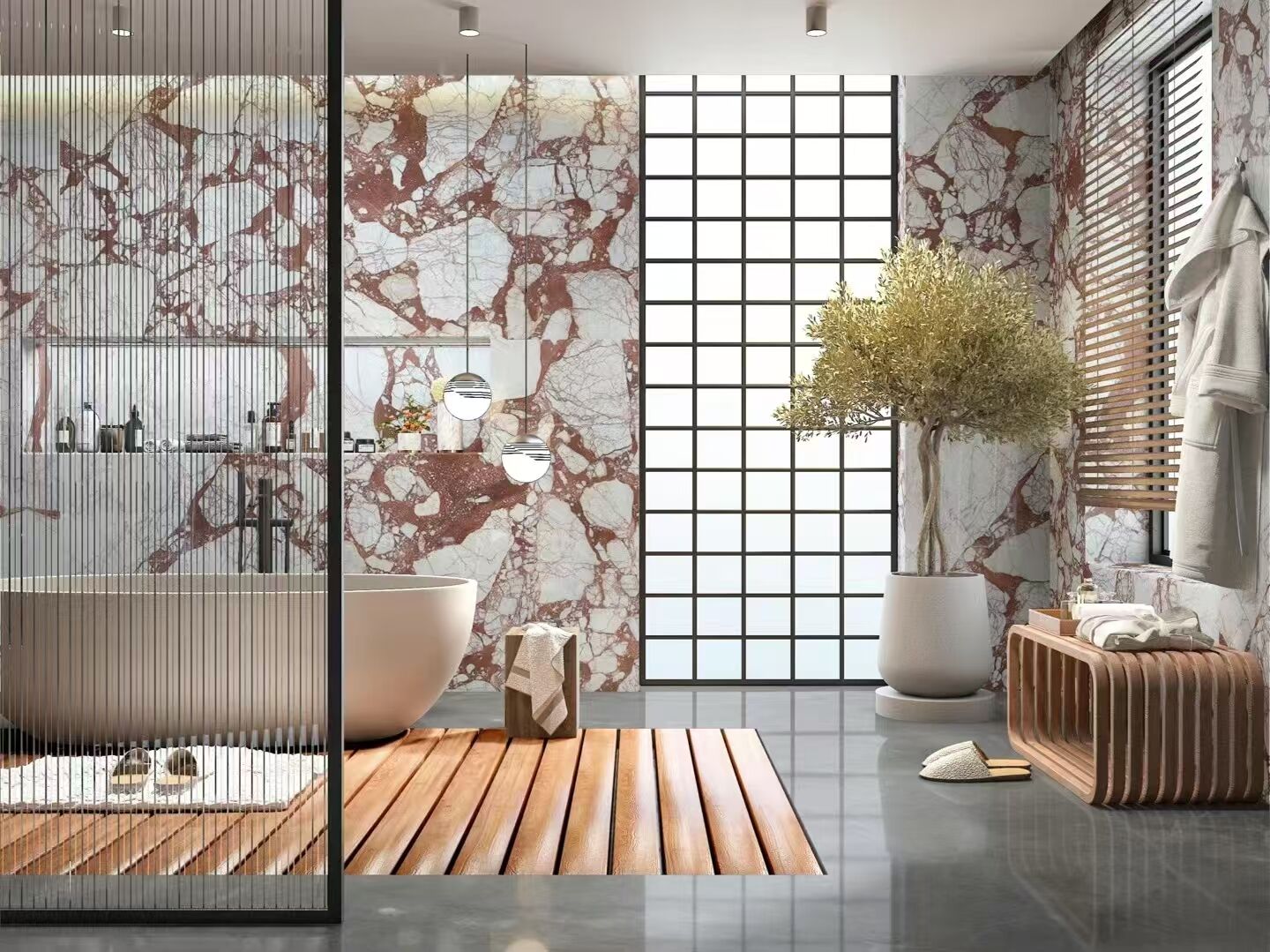 Calacatta Burgundy Marble Slabs | Premium Natural Stone for Luxury ...