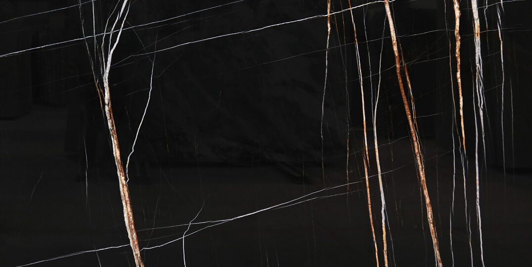 Sahara Noir Marble Slabs: Premium Black Marble with Gold Veins for ...